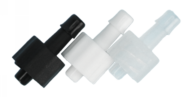 Φ6 Tube Connector JH-N-W-6 (White/Transparent)